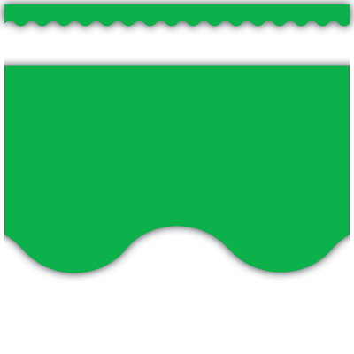 Green Scalloped Border Trim - TCR4607 | Teacher Created Resources