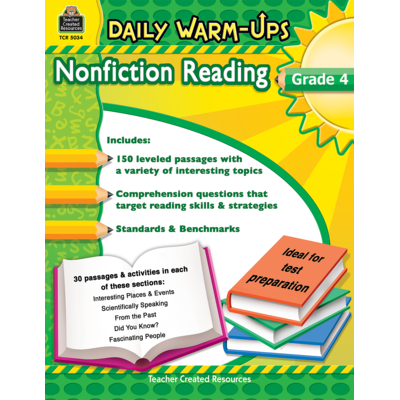 Daily Warm-Ups: Nonfiction Reading Grade 4 - TCR5034 | Teacher Created ...