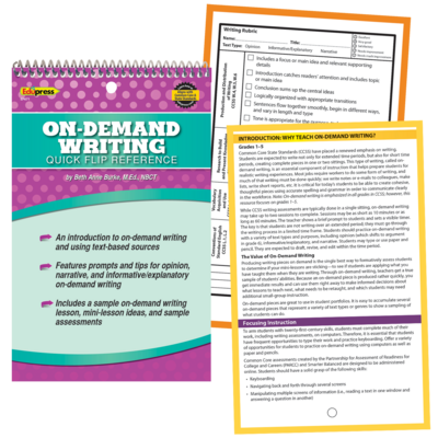 Quick Flip Guide to On-Demand Writing - TCR60671 | Teacher Created ...