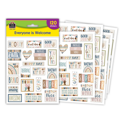 Everyone is Welcome Stickers - TCR7139 | Teacher Created Resources