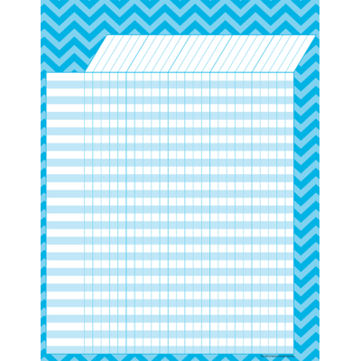 Aqua Chevron Incentive Chart - TCR7582 | Teacher Created Resources
