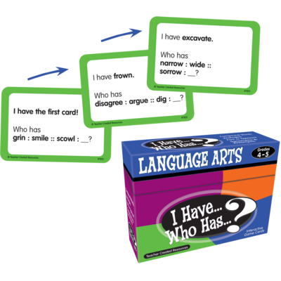 I Have, Who Has Language Arts Game Grade 4-5 - TCR7831 | Teacher ...