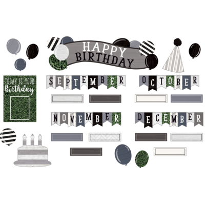 Modern Farmhouse Happy Birthday Mini Bulletin Board - TCR8533 | Teacher ...