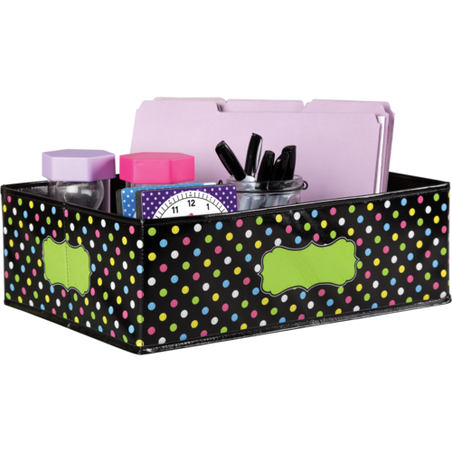 Chalkboard Brights Storage Bin - TCR20765 | Teacher Created Resources