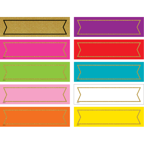 Colorful Gold Shimmer Labels - TCR20869 | Teacher Created Resources