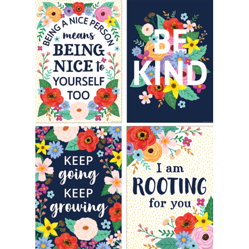Wildflowers Positive Poster Set (4) - TCR2088705 | Teacher Created ...