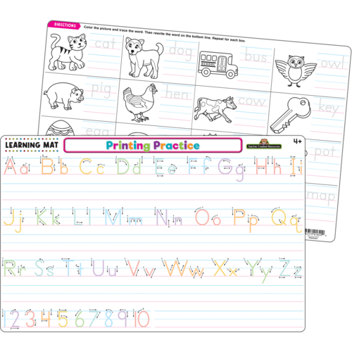 Printing Practice Learning Mat TCR21013 Teacher Created Resources printing-practice-learning-mat-tcr21013-teacher-created-resources