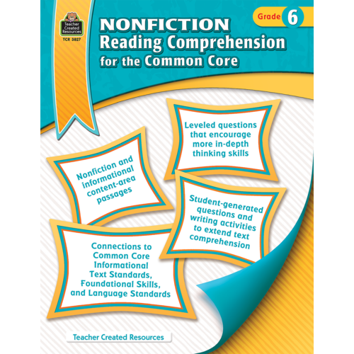 Nonfiction Reading Comprehension for the Common Core Grade 6 - TCR3827 ...
