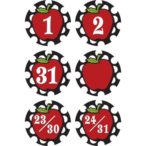 Circles & Apples Calendar Days - TCR5212 | Teacher Created Resources