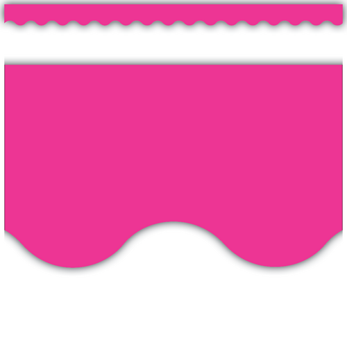 Hot Pink Scalloped Border Trim - TCR5582 | Teacher Created Resources
