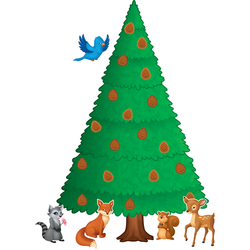 Woodland Pine Tree Bulletin Board Display Set - TCR5864 | Teacher ...