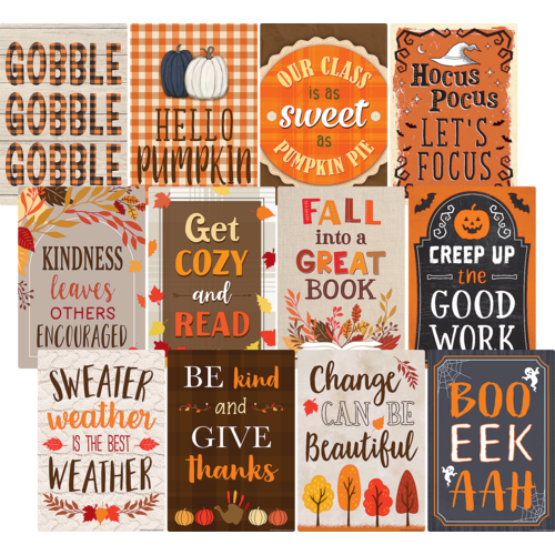 Fall Small Poster Pack - TCR6112 | Teacher Created Resources