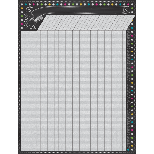 Chalkboard Brights Incentive Chart - TCR7564 | Teacher Created Resources