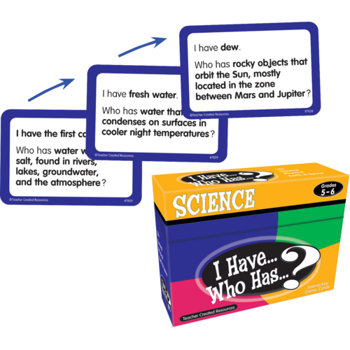 I Have, Who Has Science Game Grade 5-6 - TCR7859 | Teacher Created ...