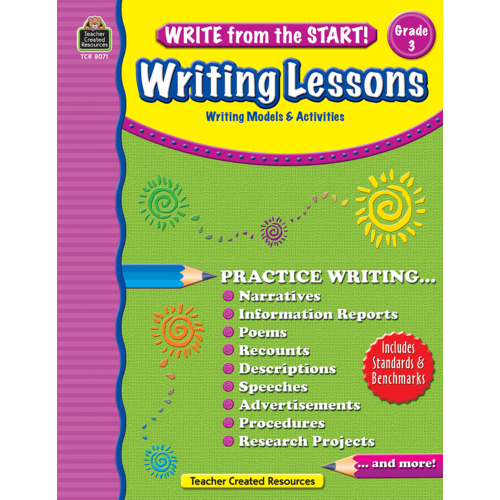 Write From The Start Writing Lessons Grade 3 TCR8071 Teacher 
