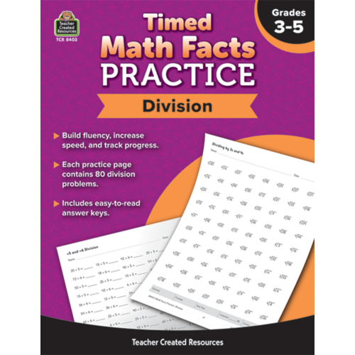 Timed Math Facts Practice: Division - TCR8403 | Teacher Created Resources