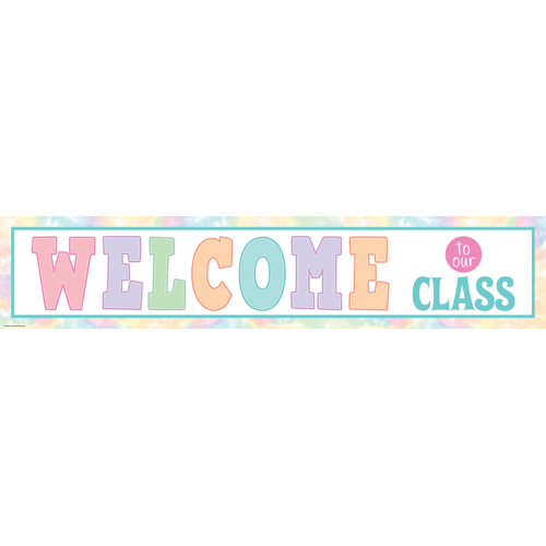 Pastel Pop Welcome To Our Class Banner Tcr8445 Teacher Created Resources