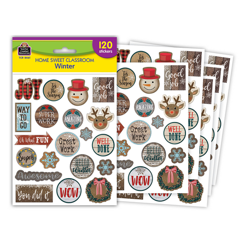 Home Sweet Classroom Winter Stickers - TCR8461 | Teacher Created Resources