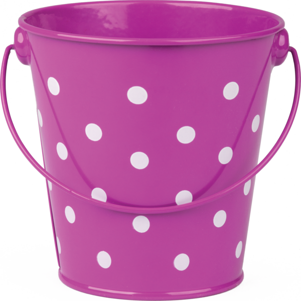Purple Polka Dots Bucket - TCR20826 | Teacher Created Resources