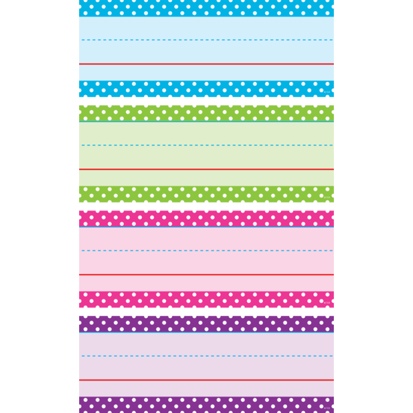 Bright Colors Polka Dots Word Strips - TCR20867 | Teacher Created Resources