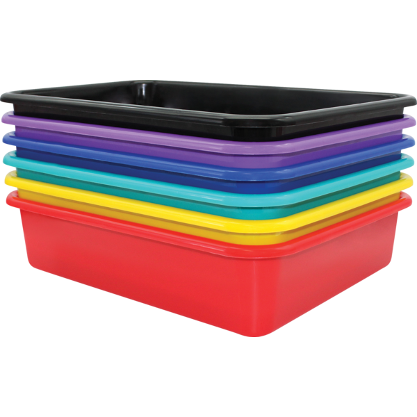 Bold Colors Plastic Letter Trays Set of 6 - TCR2088638 | Teacher ...