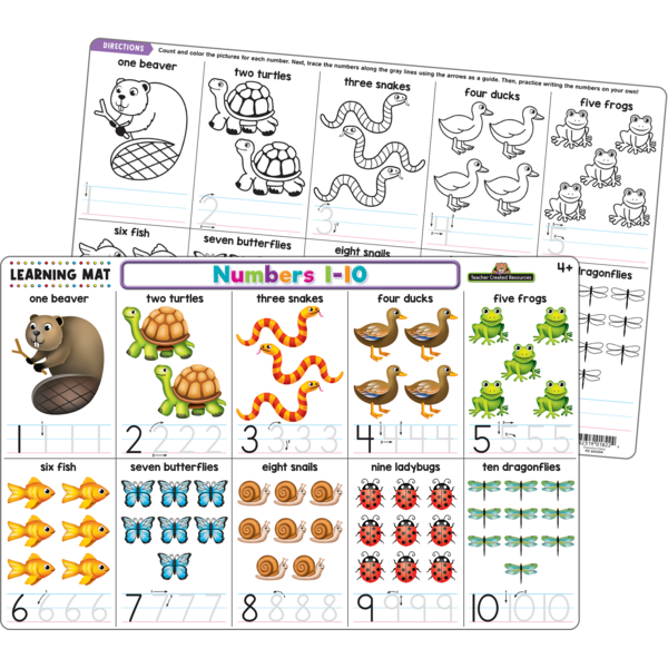 Numbers 1-10 Learning Mat - TCR21015 | Teacher Created Resources
