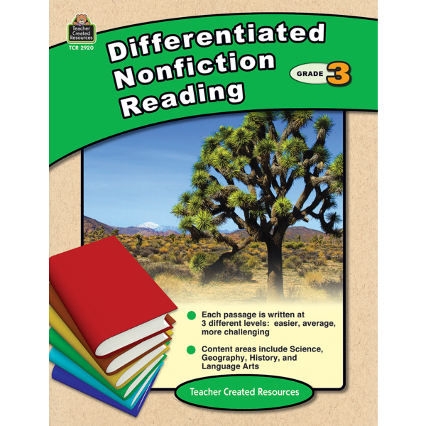 Differentiated Nonfiction Reading Grade 3 - TCR2920 | Teacher Created ...