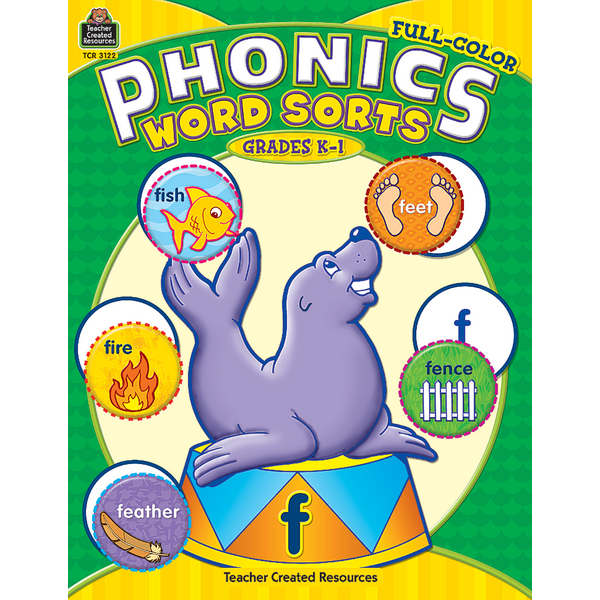 Full-Color Phonics Word Sorts - TCR3122 | Teacher Created Resources