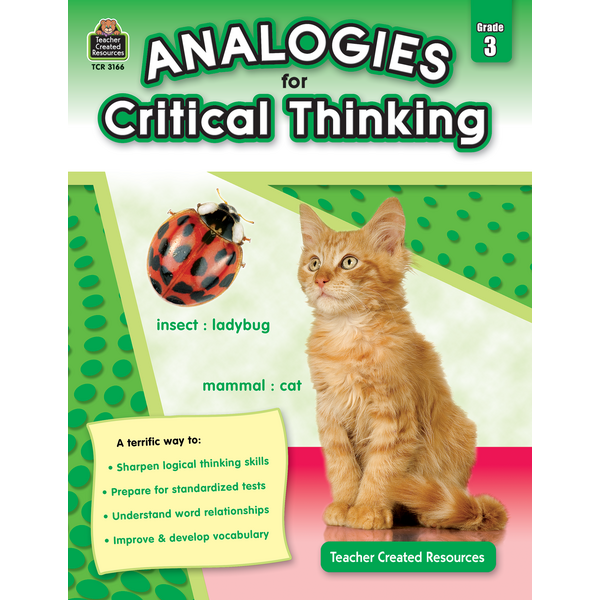 Analogies for Critical Thinking Grade 3 - TCR3166 | Teacher Created ...