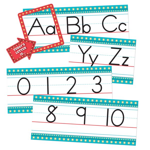 Marquee Alphabet Line Bulletin Board Display Set - TCR3548 | Teacher ...