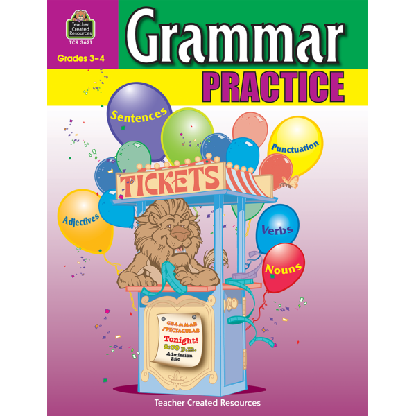 Grammar Practice for Grades 3-4 - TCR3621 | Teacher Created Resources