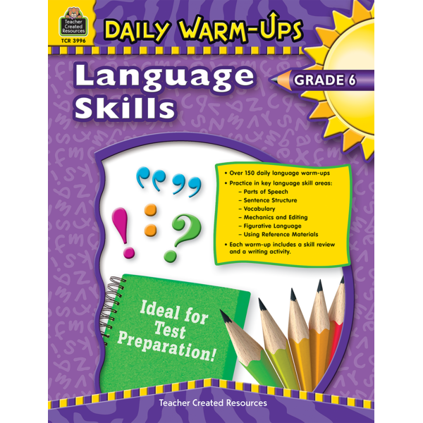 Daily Warm-Ups: Language Skills Grade 6 - TCR3996 | Teacher Created ...