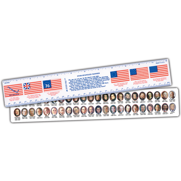 12" Presidential Ruler - TCR5188 | Teacher Created Resources