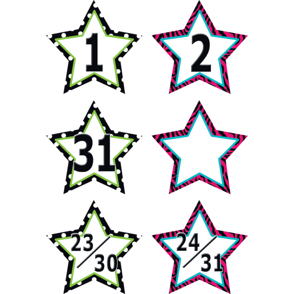 Fancy Stars Calendar Days - TCR5217 | Teacher Created Resources