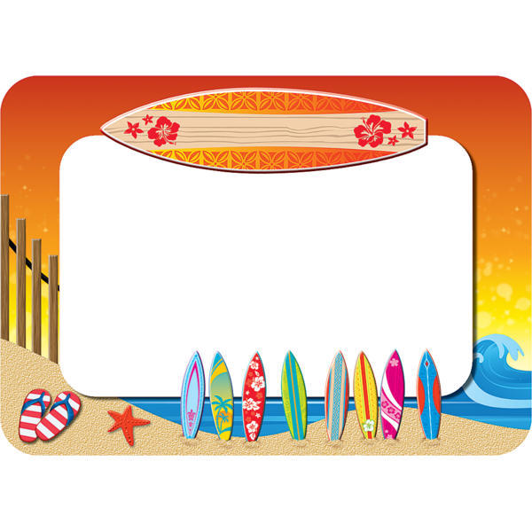 Surf's Up Name Tags/Labels - TCR5361 | Teacher Created Resources