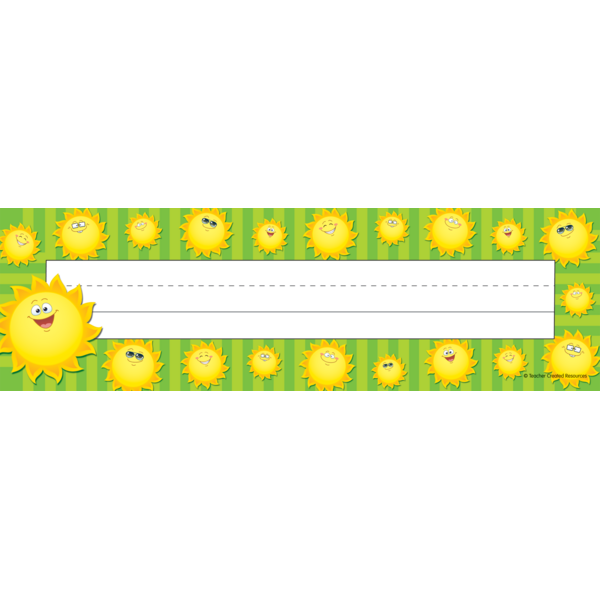 Happy Suns Name Plates (flat) - TCR5458 | Teacher Created Resources
