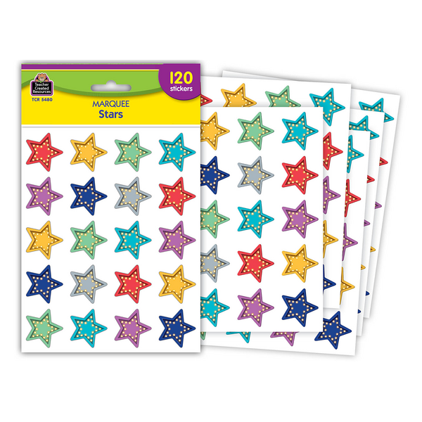 Marquee Stars Stickers - TCR5480 | Teacher Created Resources