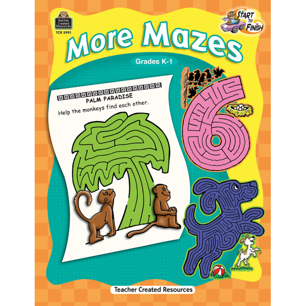 Start to Finish: More Mazes Grade K-1 - TCR5991 | Teacher Created Resources