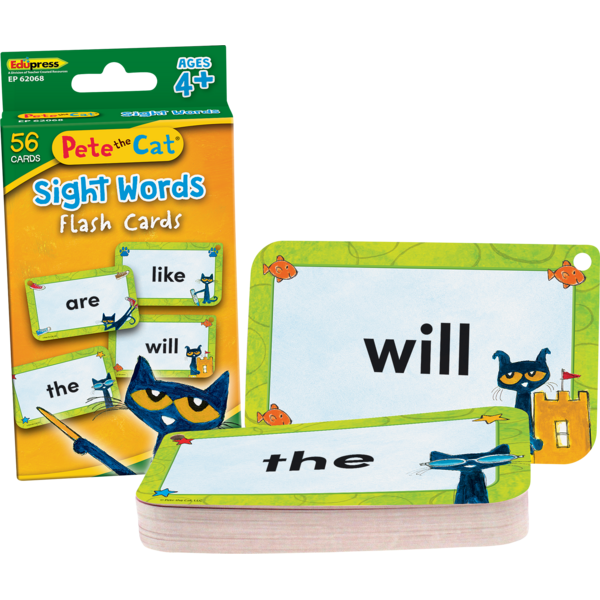 Pete the Cat® Sight Words Flash Cards - TCR62068 | Teacher Created ...