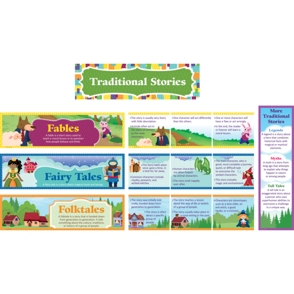 Fairy Tales, Folktales and Fables Mini Bulletin Board - TCR63577 ...