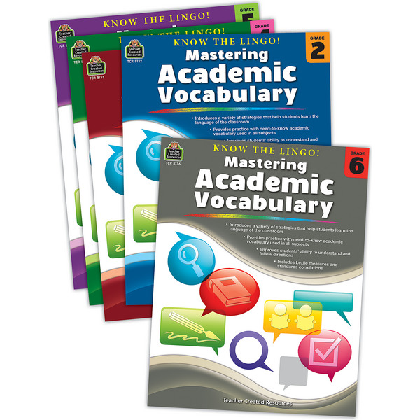Know the Lingo! Mastering Academic Vocabulary Set - TCR6896 | Teacher ...