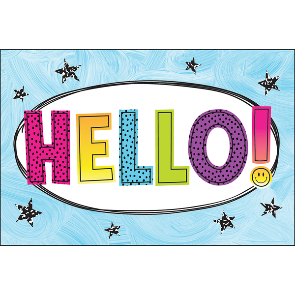 Brights 4Ever Hello Postcards - TCR6931 | Teacher Created Resources