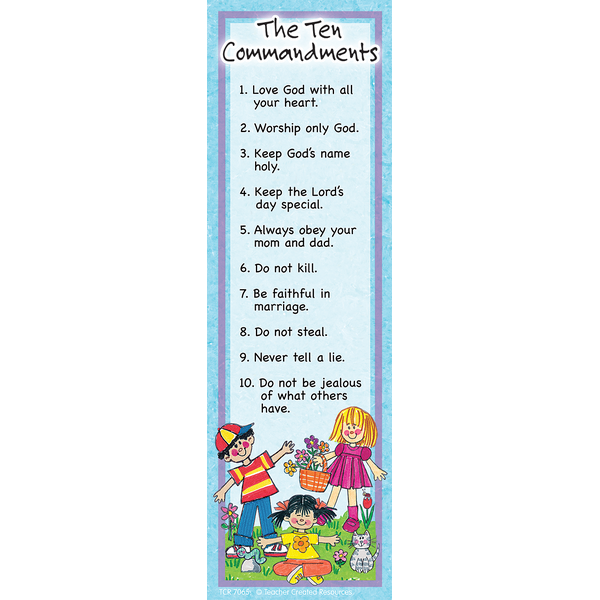 Ten Commandments Bookmarks - TCR7065 | Teacher Created Resources