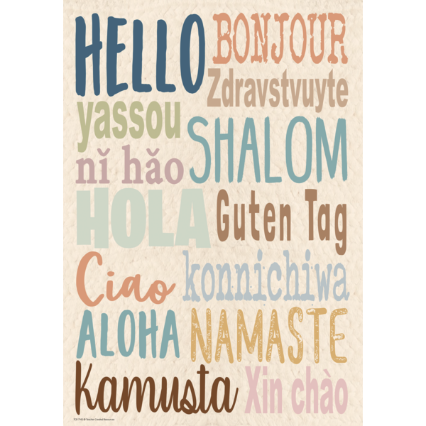 Everyone is Welcome Hello Positive Poster - TCR7143 | Teacher Created ...