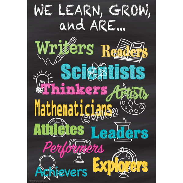 We Learn, Grow, and Are...Positive Poster - TCR7404 | Teacher Created ...