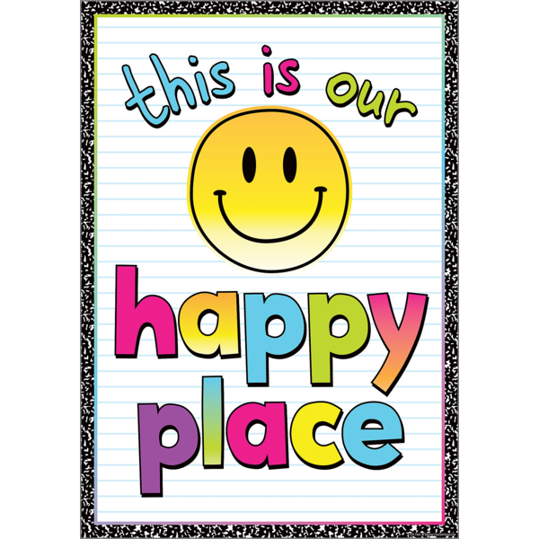 Happy Place Positive Poster - TCR7468 | Teacher Created Resources