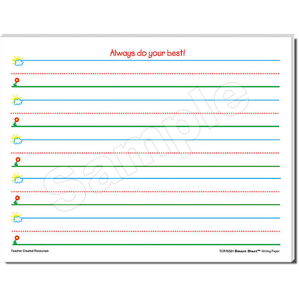 Smart Start K-1 Writing Paper: 100 Sheets - TCR76501 | Teacher Created ...