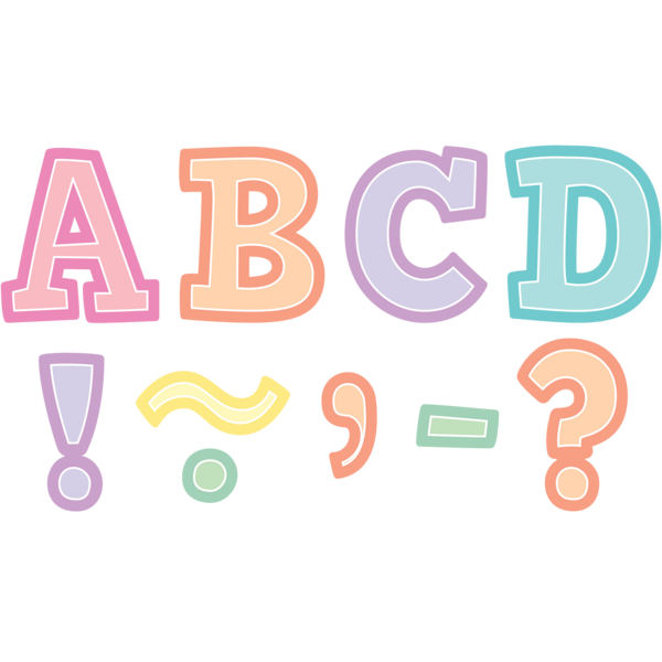 Pastel Pop Bold Block 3" Magnetic Letters - TCR77055 | Teacher Created ...