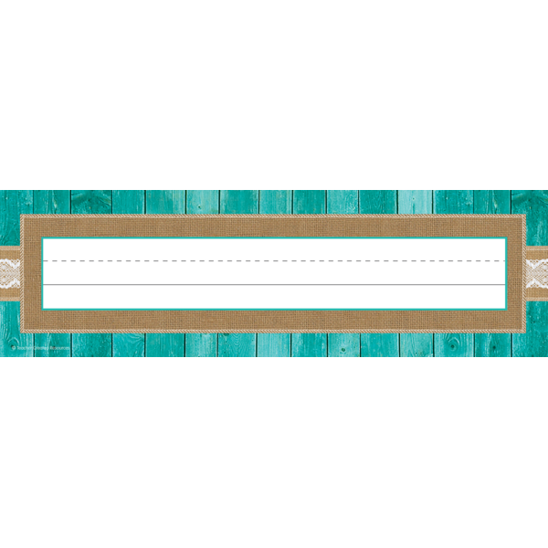 Shabby Chic Flat Name Plates - TCR77194 | Teacher Created Resources