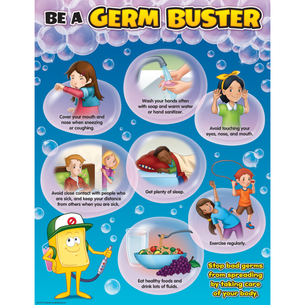 Be A Germ Buster Chart - TCR7744 | Teacher Created Resources